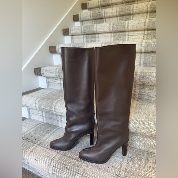 The Row | Shoes | The Row Paneled Leather Knee Boots | Poshmark